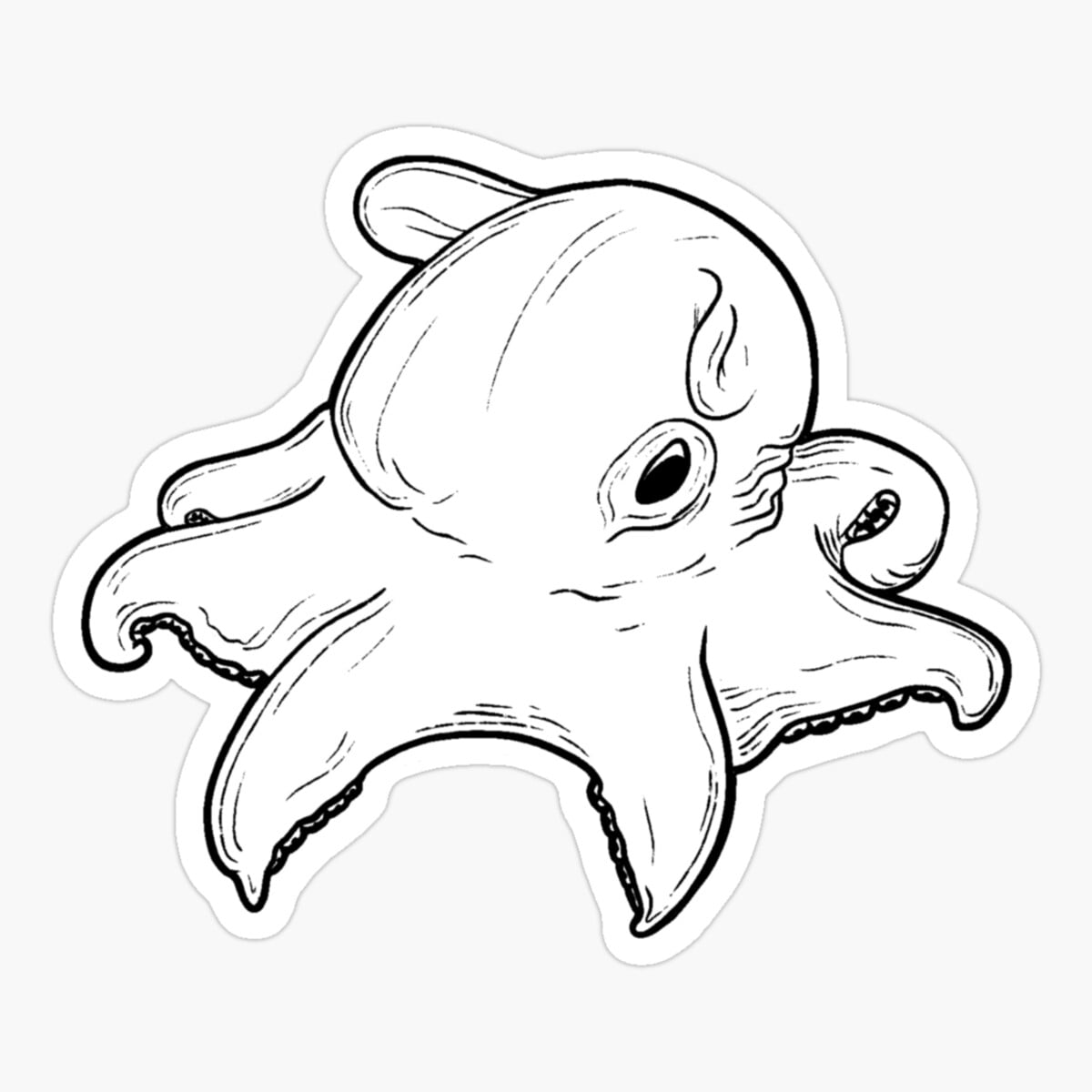 Onim Dumbo Octopus Sticker, Phone Decal Water Bottle Stickers Car ...