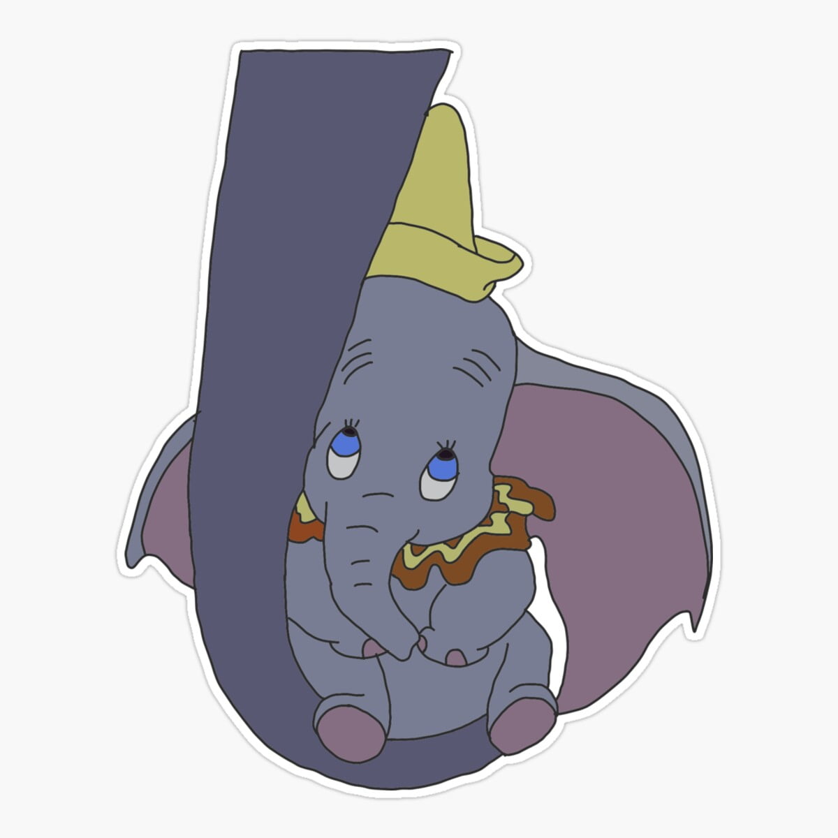 Onim Dumbo Sticker, Phone Decal Water Bottle Stickers Car Decals, Funny ...