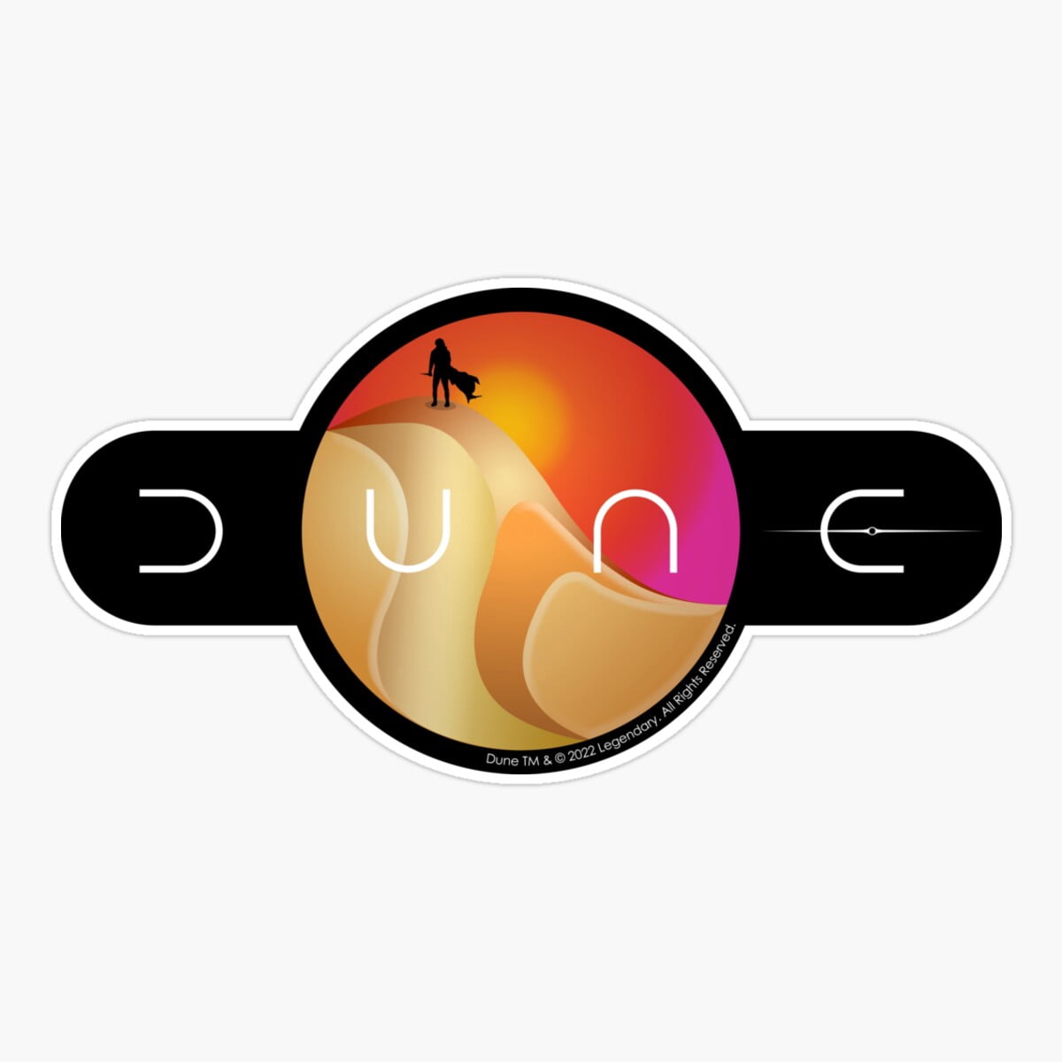 Onim Dune 2022 Logo - Arrakis Desert - Paul Atreides Silhouette Sticker ...