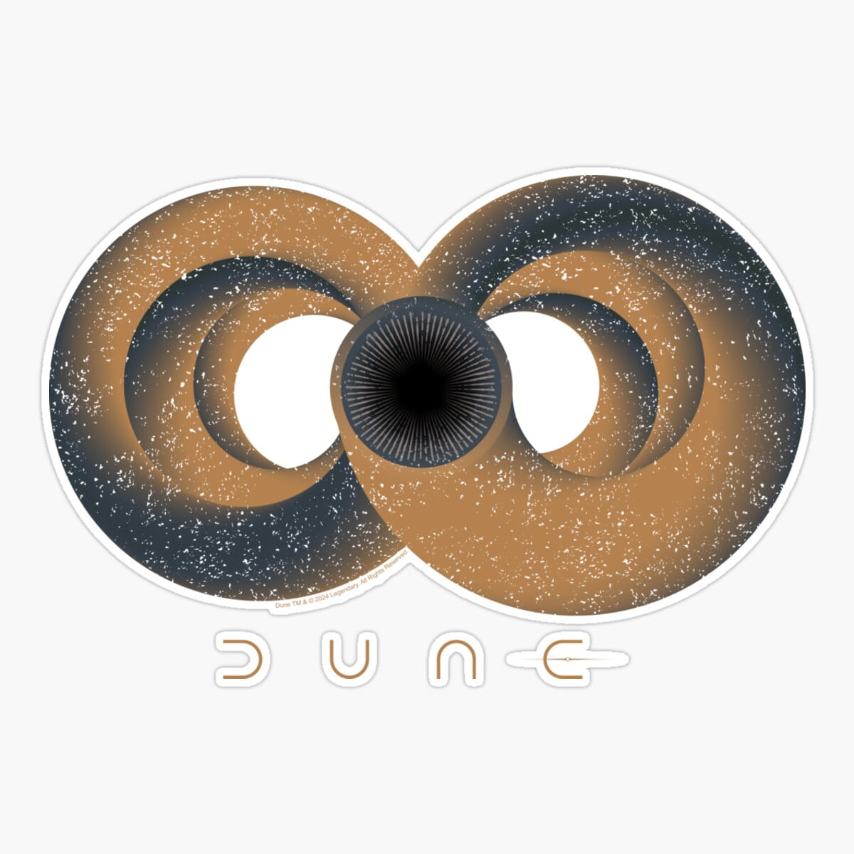 Onim Dune Sandworm Infinity Sign Vintage Sticker, Phone Decal Water ...