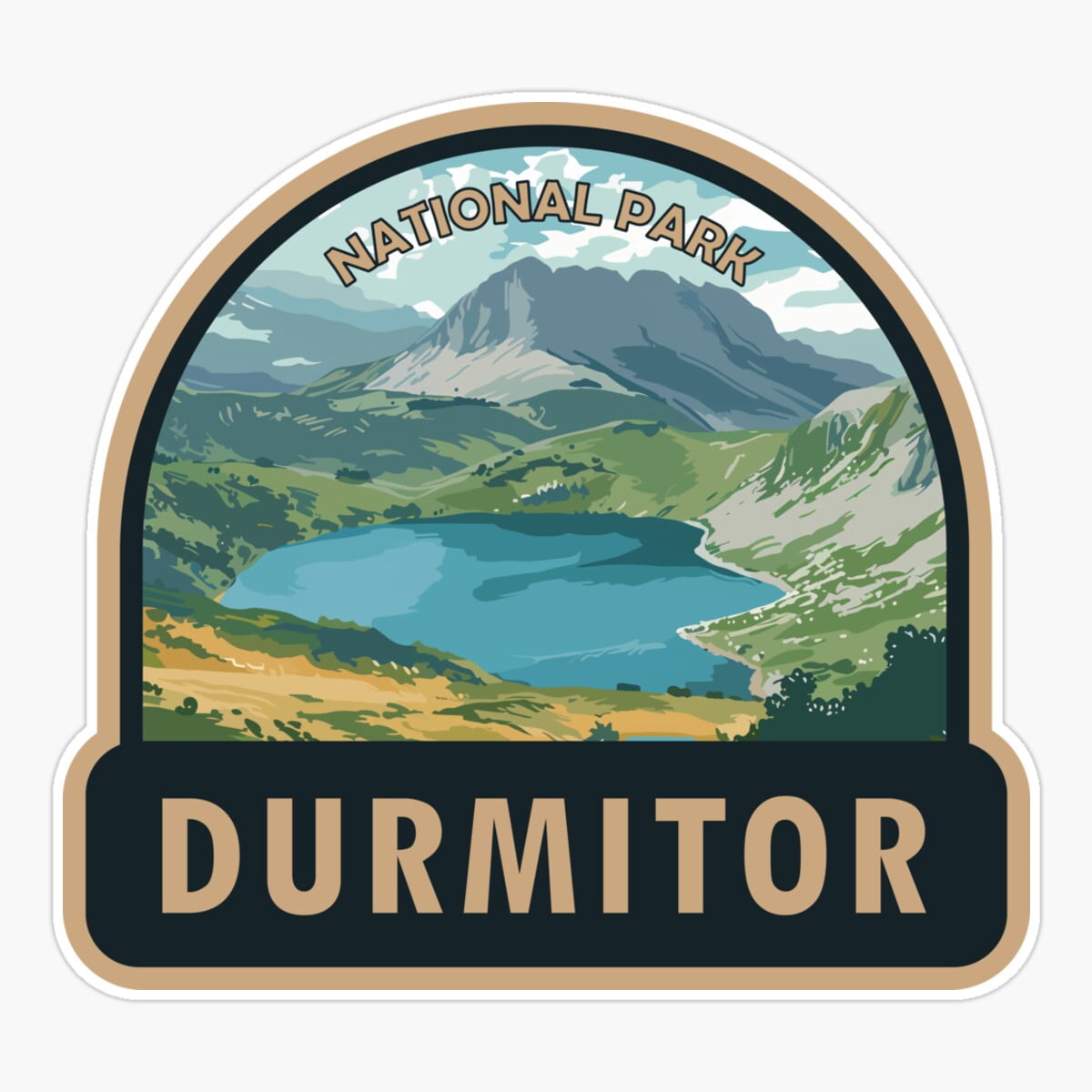 Onim Durmitor National Park Montenegro Travel Art Sticker, Phone Decal ...