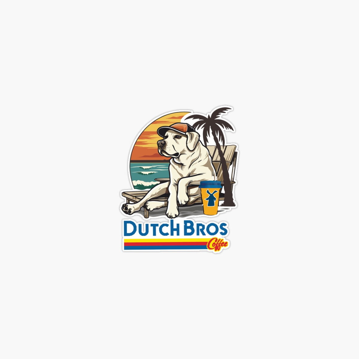 Onim Dutch Bros 420 Sticker, Phone Decal Water Bottle Stickers Car ...