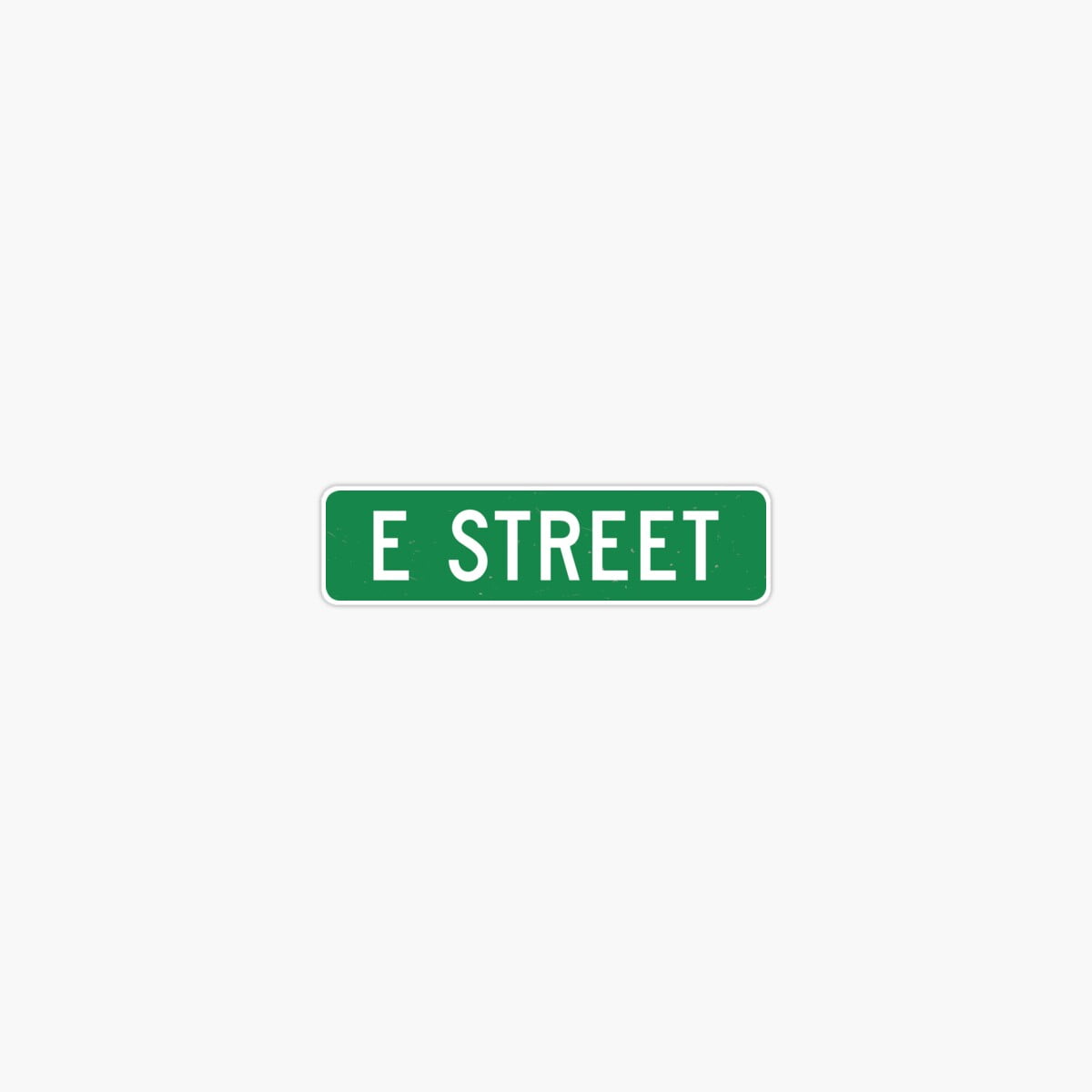 Onim E Street, Vintage Street Sign (Color Version) Sticker, Phone Decal ...