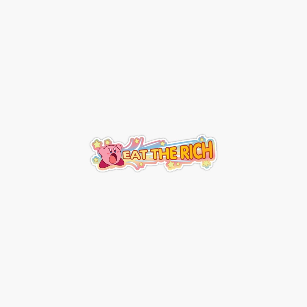 Onim Eat The Rich Rainbow Sticker, Phone Decal Water Bottle Stickers ...