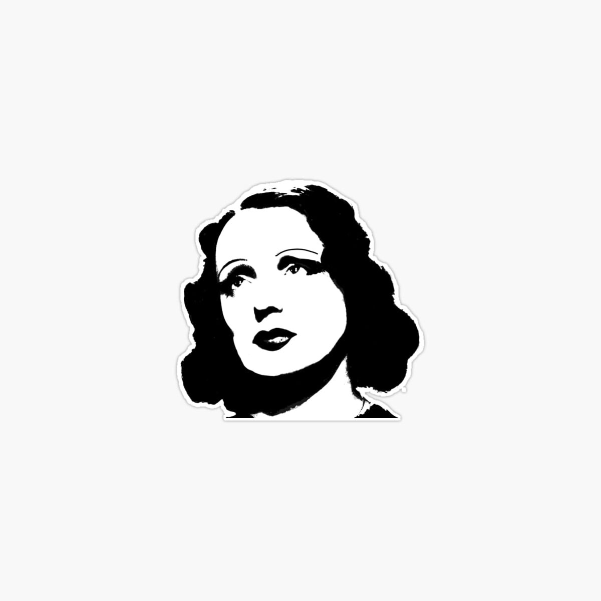 Onim Edith Piaf French Gothic Beauty Sticker - Walmart.com