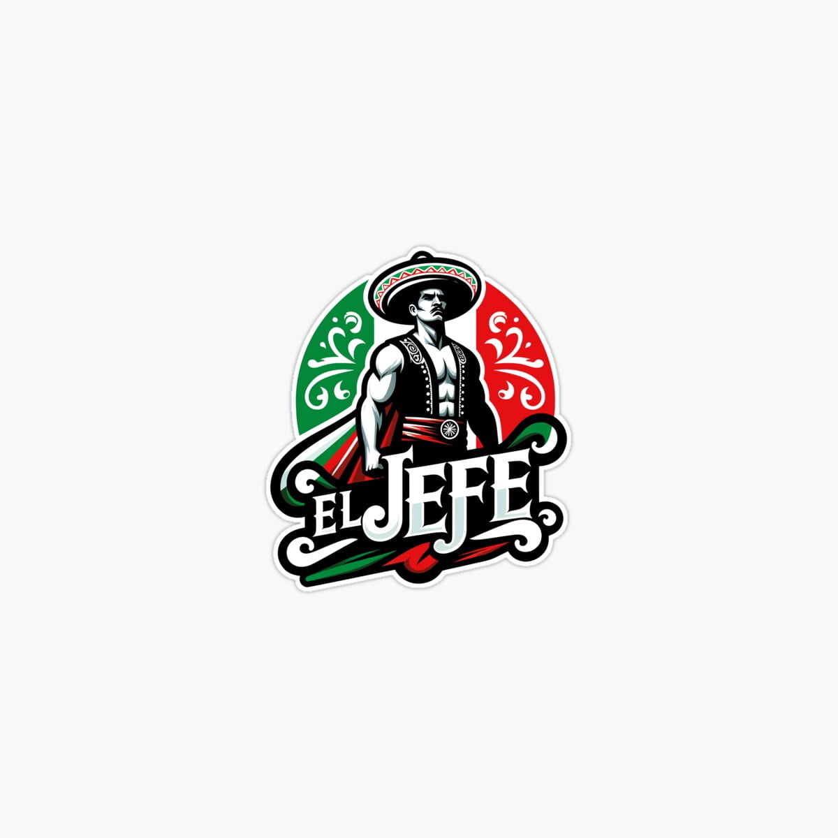 Onim El Jefe Funny Mexican Quote for Latin Men Sticker - Walmart.com