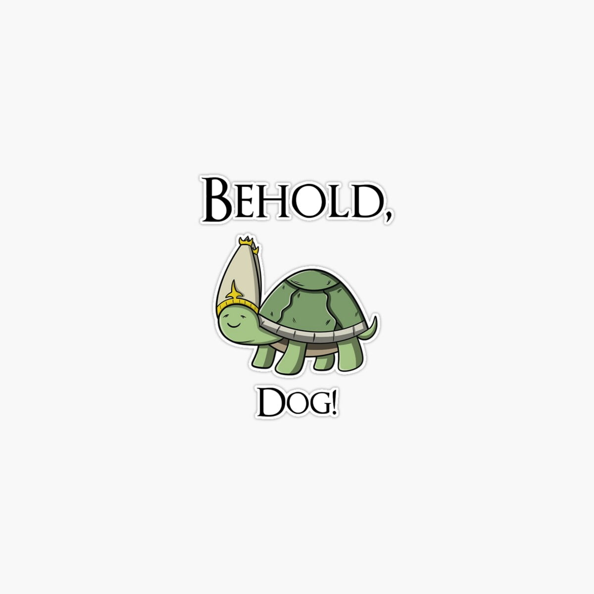 Onim Elden Ring Elden Ring Behold , Dog! Sticker, Phone Decal Water ...
