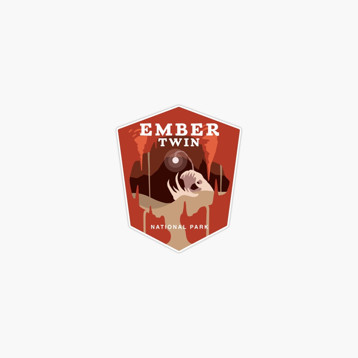 Onim Ember Twin National Park Sticker, Phone Decal Water Bottle ...