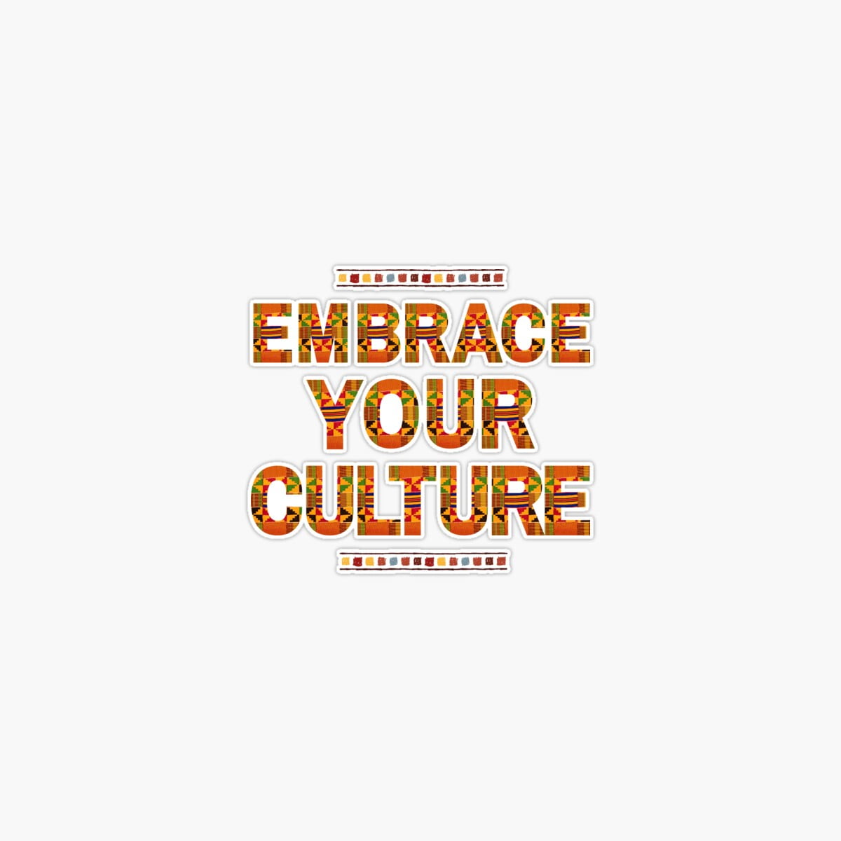 Onim Embrace Your Culture Sticker - Walmart.com