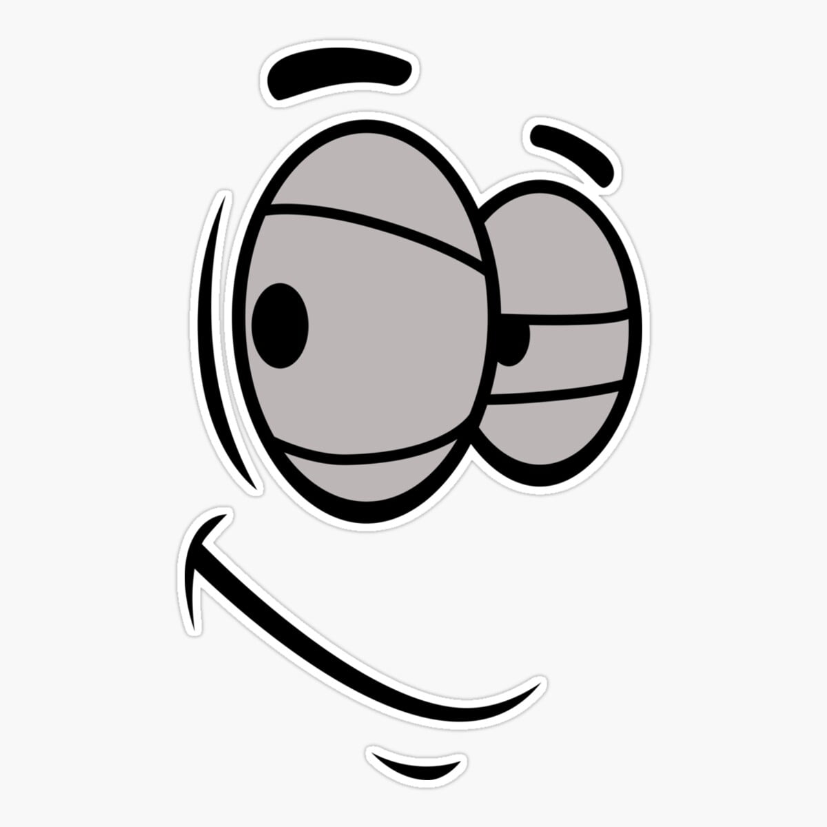 Onim Emotional Face Mood Face Of Emotional Art Sticker, Phone Decal ...