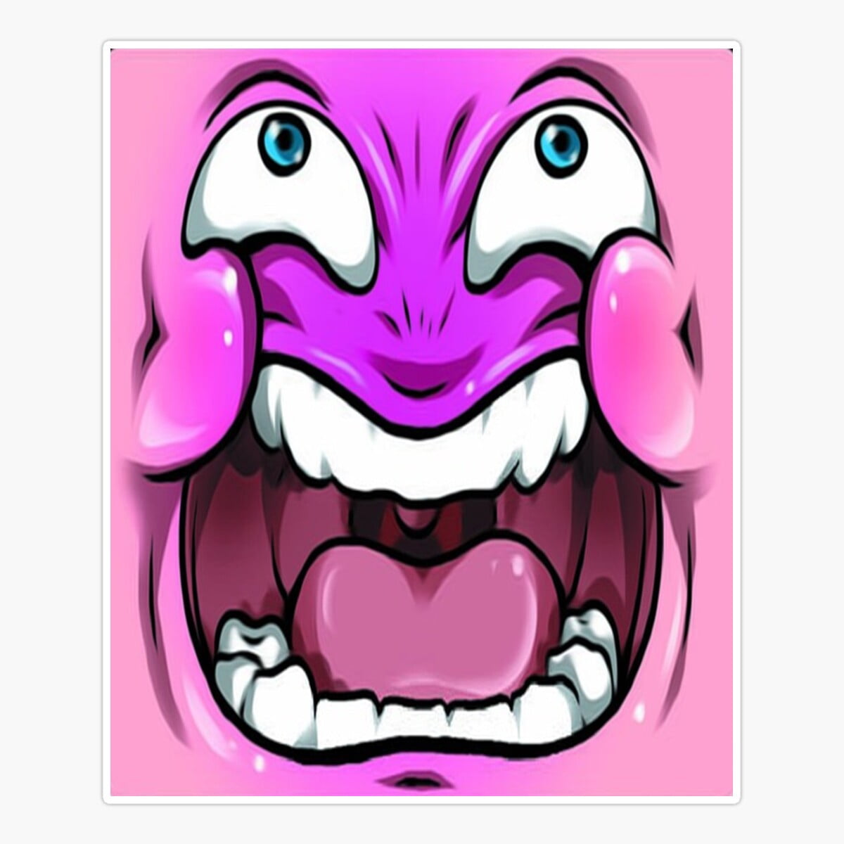 Onim Emotional Face Sticker, Phone Decal Water Bottle Stickers Car ...