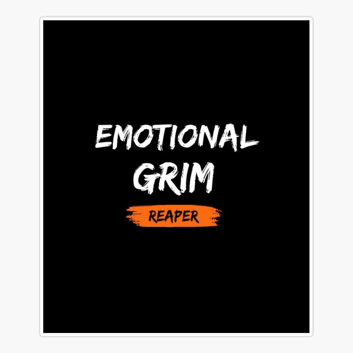 Onim Emotional Grim Reaper Sticker, Phone Decal Water Bottle Stickers ...
