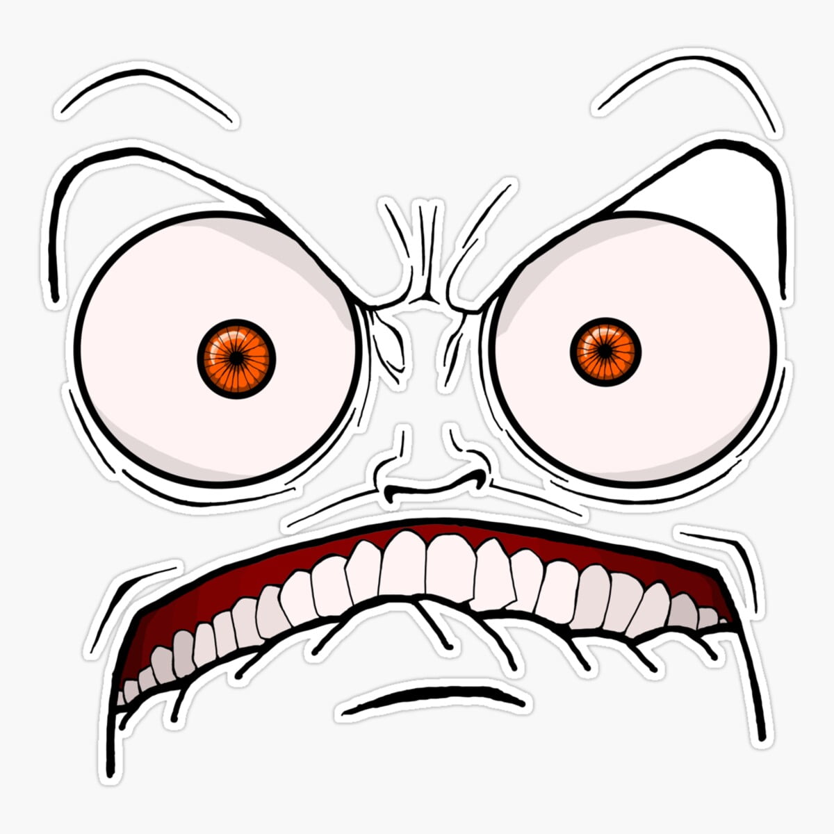 Onim Emotional Hateful Tuesday Sticker, Phone Decal Water Bottle ...