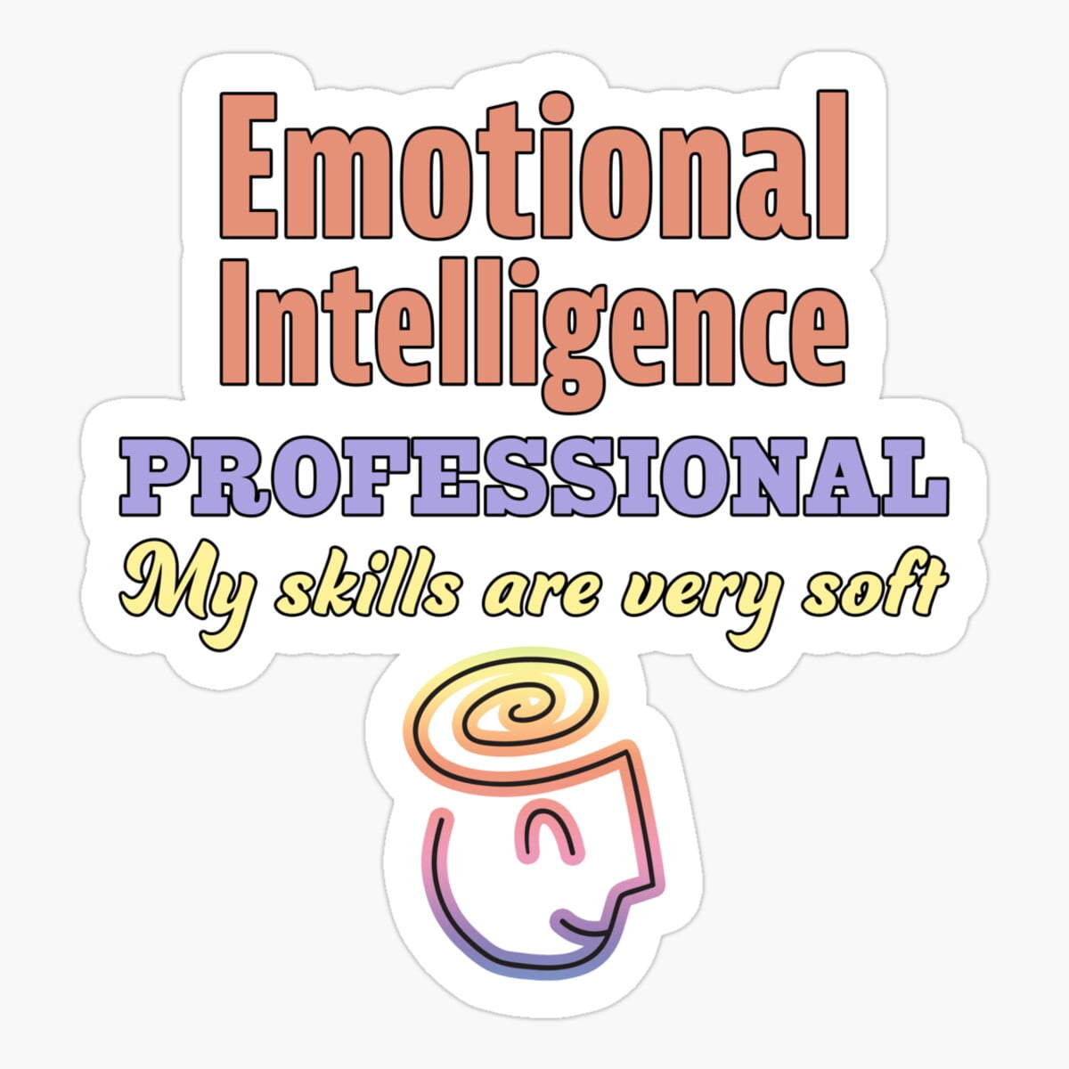 Onim Emotional Intelligence Professional. Sticker, Phone Decal Water ...