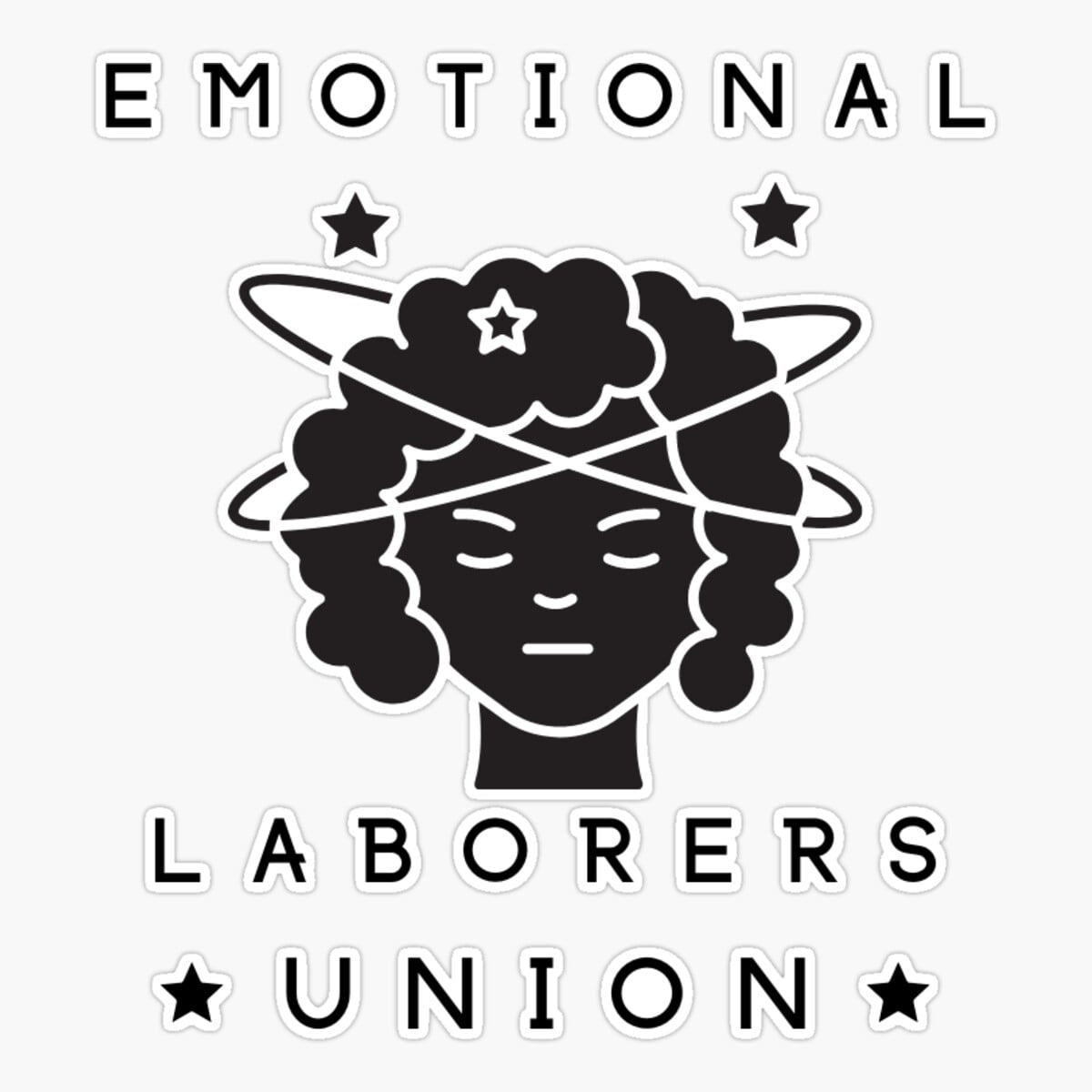 Onim Emotional Laborers Union Sticker, Phone Decal Water Bottle ...
