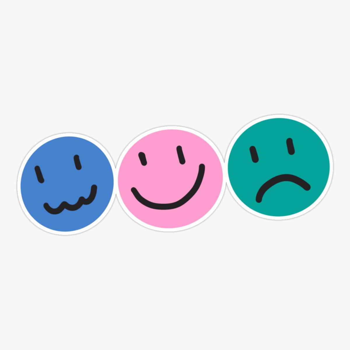 Onim Emotional Mood Sticker, Phone Decal Water Bottle Stickers Car ...