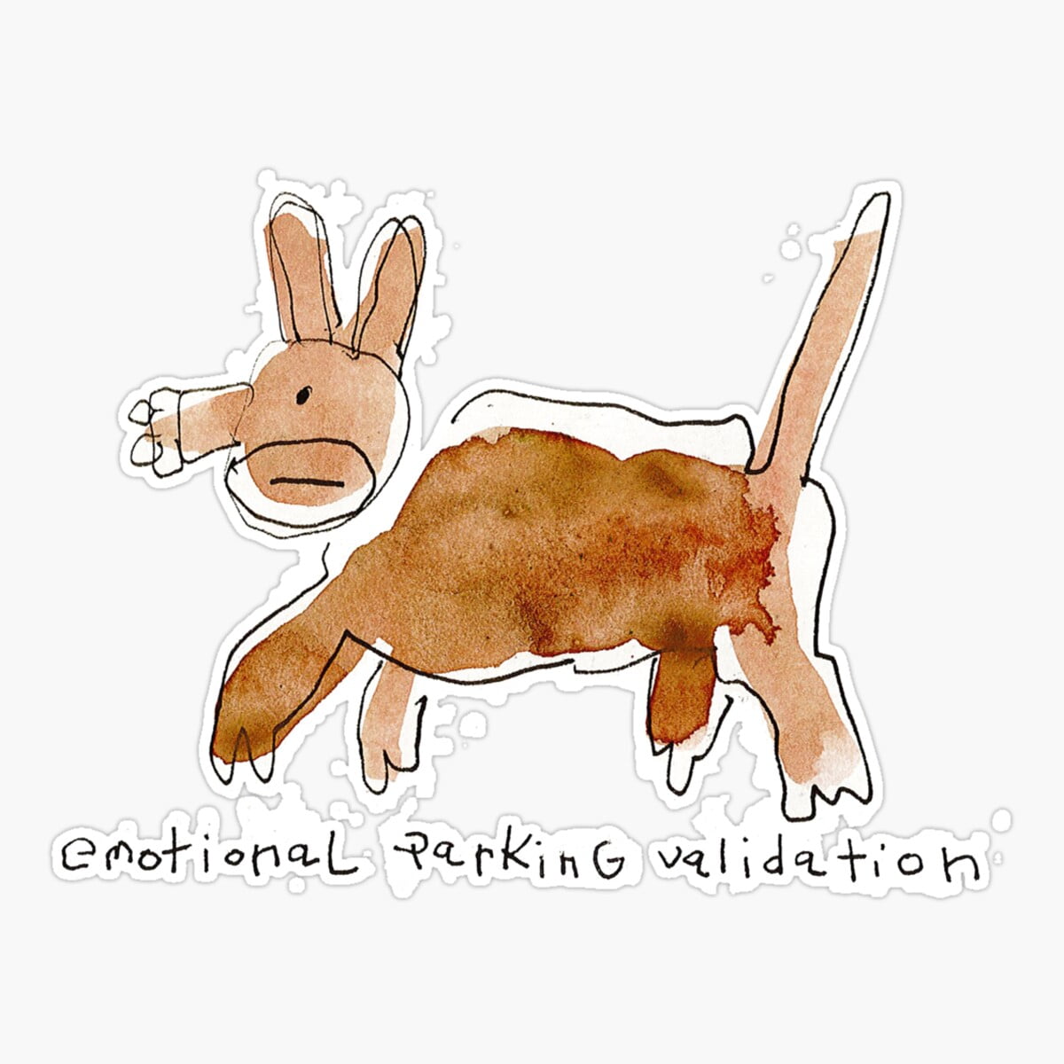 Onim Emotional Parking Validation Sticker, Phone Decal Water Bottle Stickers Car Decals, Funny ...