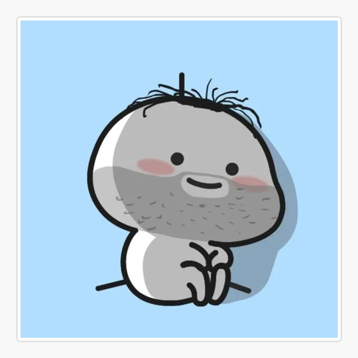 Onim Emotional Pentol Sticker, Phone Decal Water Bottle Stickers Car ...