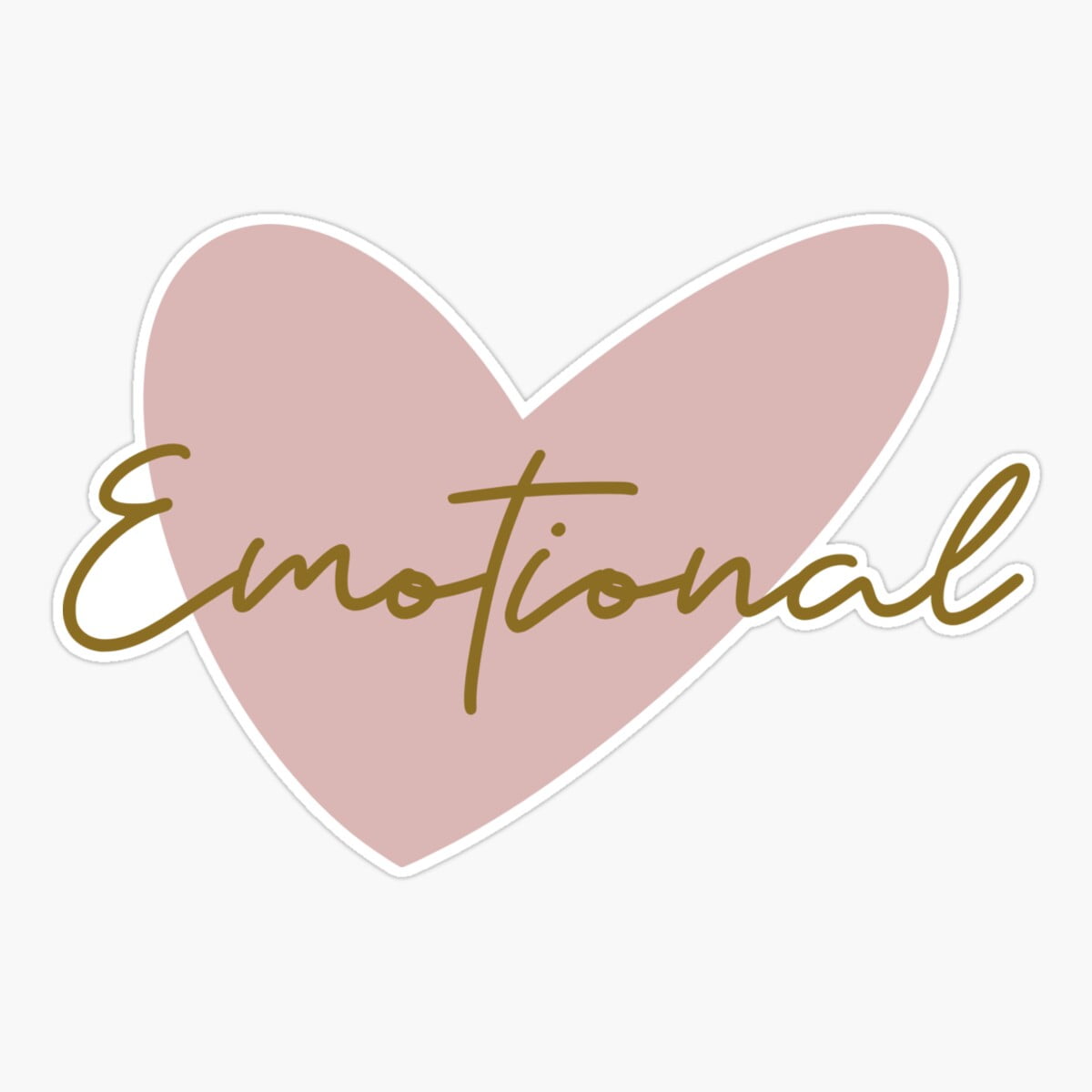 Onim Emotional Pink Heart Sticker, Phone Decal Water Bottle Stickers ...