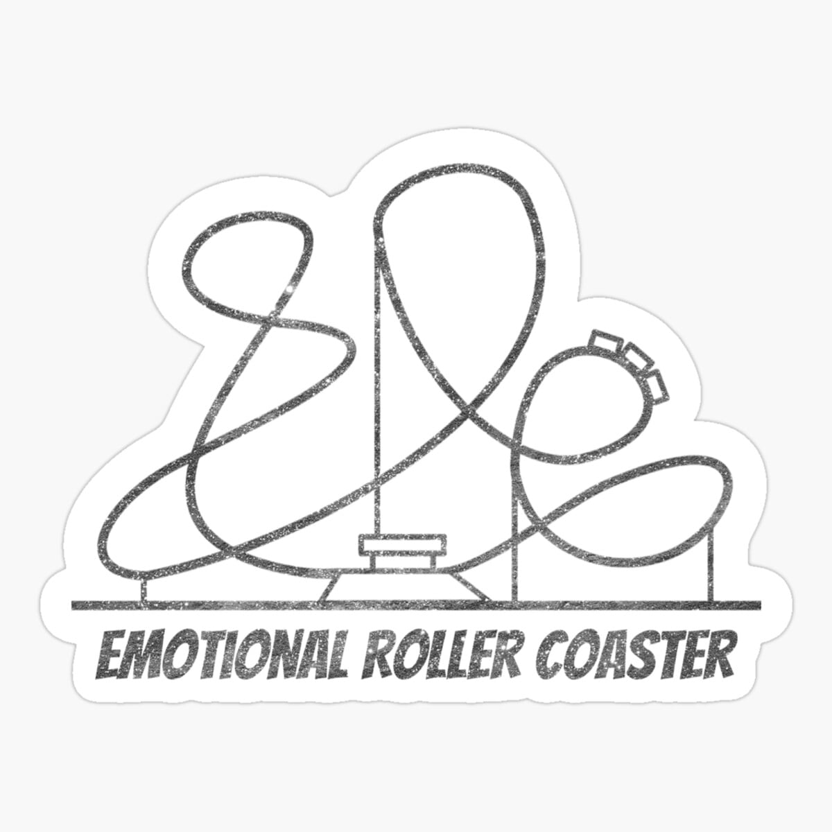 Onim Emotional Roller Coaster Sticker, Phone Decal Water Bottle ...