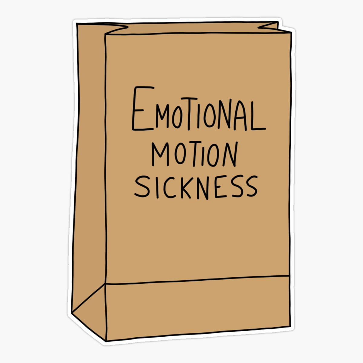 Onim Emotional Sickness Sticker, Phone Decal Water Bottle Stickers Car ...