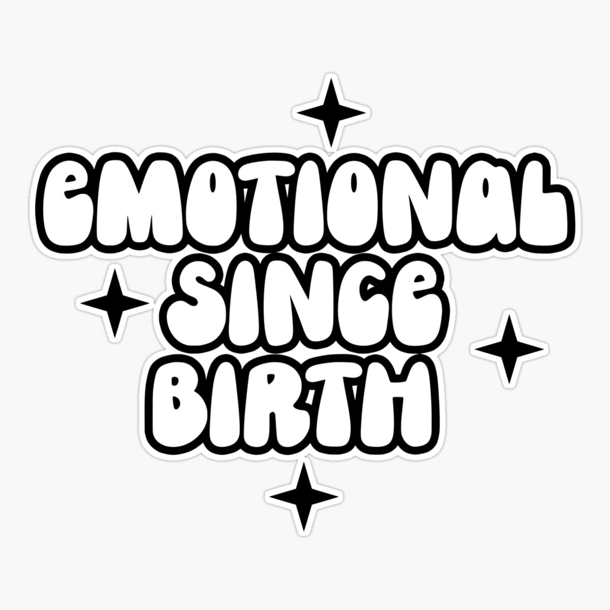 Onim Emotional Since Birth Sticker, Phone Decal Water Bottle Stickers ...