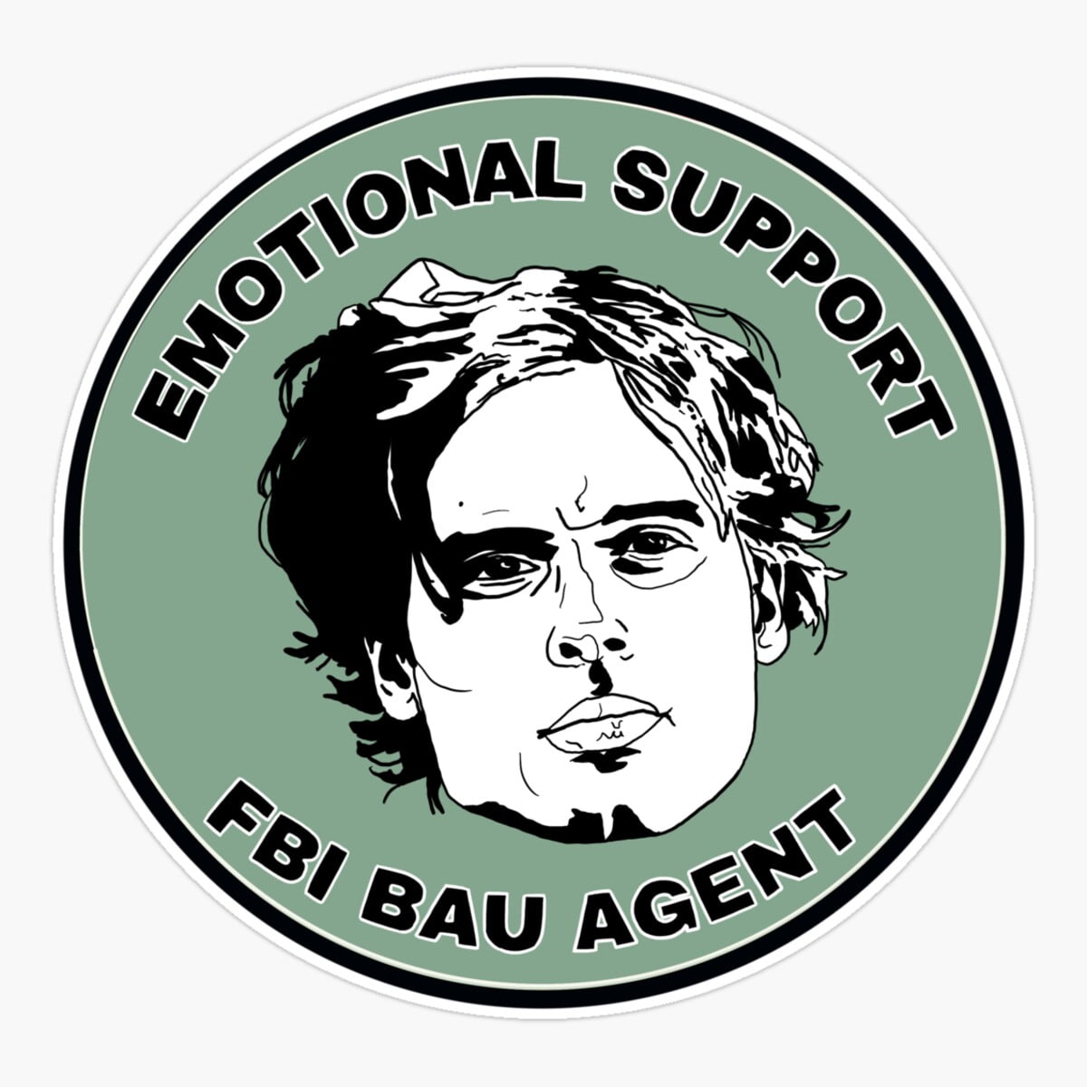 Onim Emotional Support Reid Sticker, Phone Decal Water Bottle Stickers ...