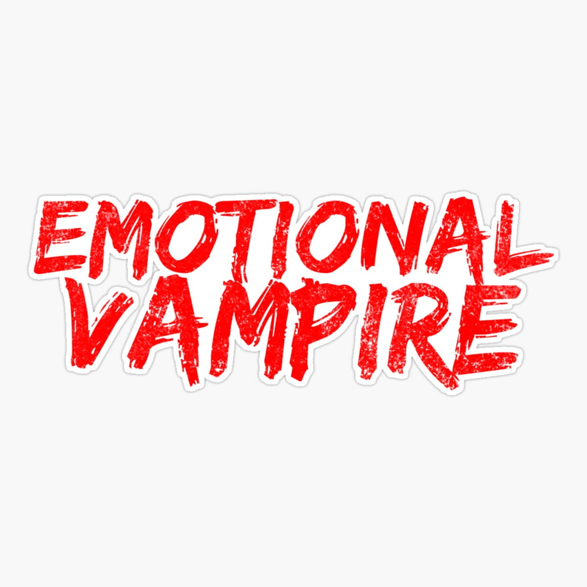 Onim Emotional Vampire Meme Sticker, Phone Decal Water Bottle Stickers ...