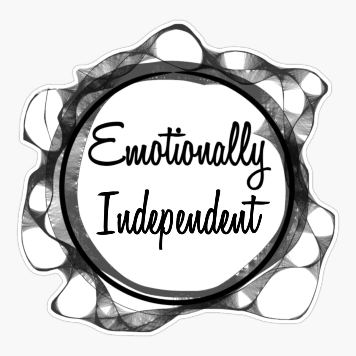 Onim Emotionally Independent Sticker, Phone Decal Water Bottle Stickers ...