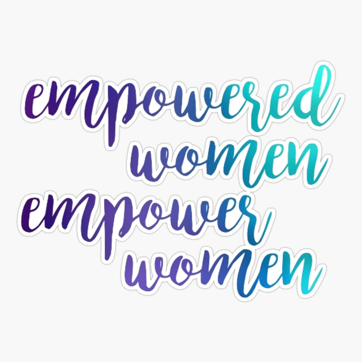 Onim Empowered Women Empower Women Sticker, Phone Decal Water Bottle ...