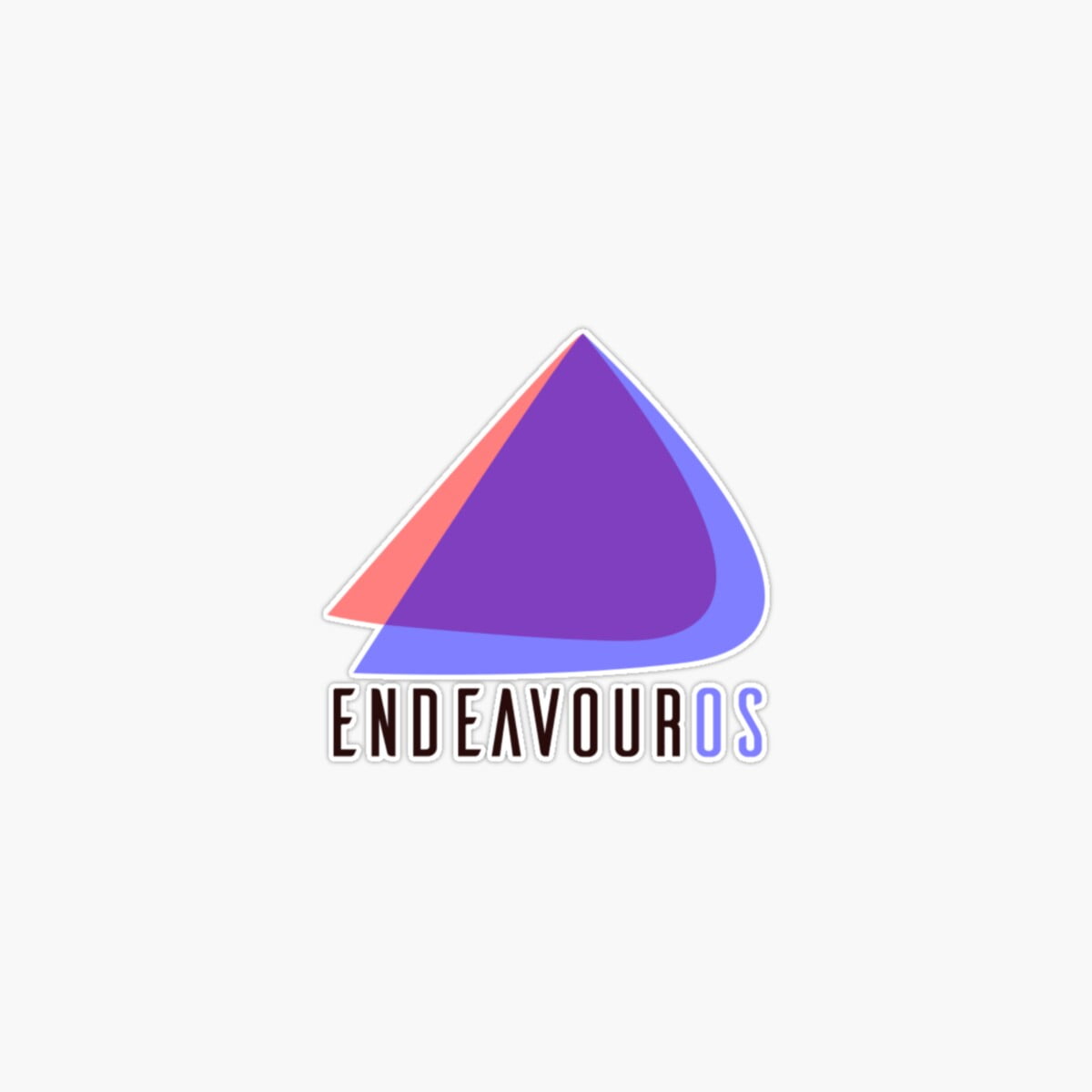 Onim Endeavouros Logo Light Sticker, Phone Decal Water Bottle Stickers ...