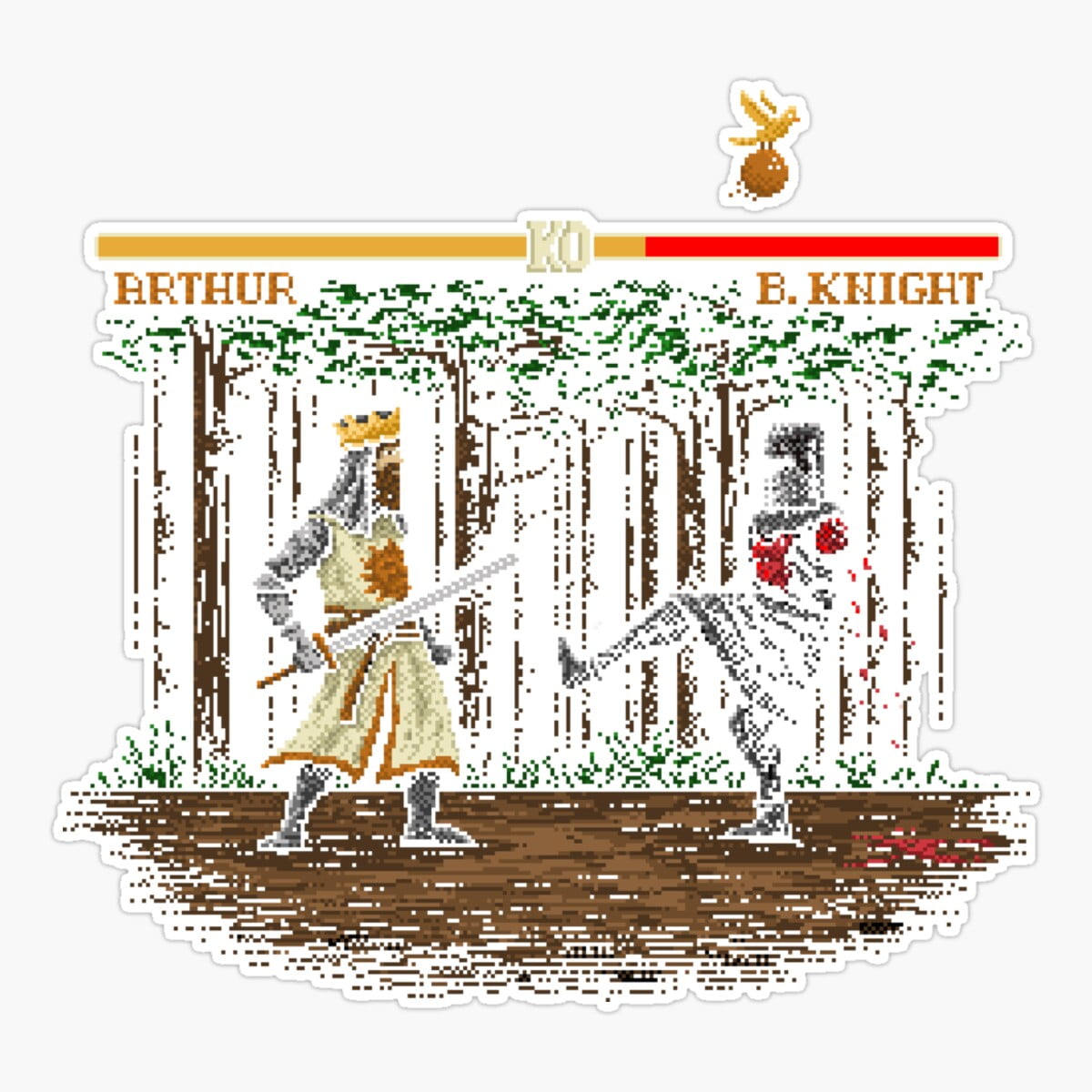 Onim Epic Fight! Sticker, Phone Decal Water Bottle Stickers Car Decals ...