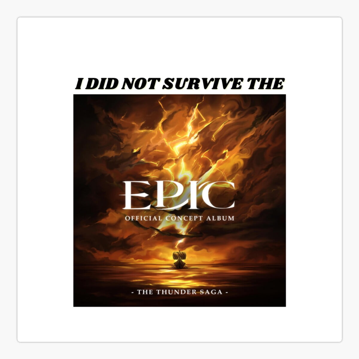 Onim Epic The Musical Meme Sticker, Phone Decal Water Bottle Stickers ...