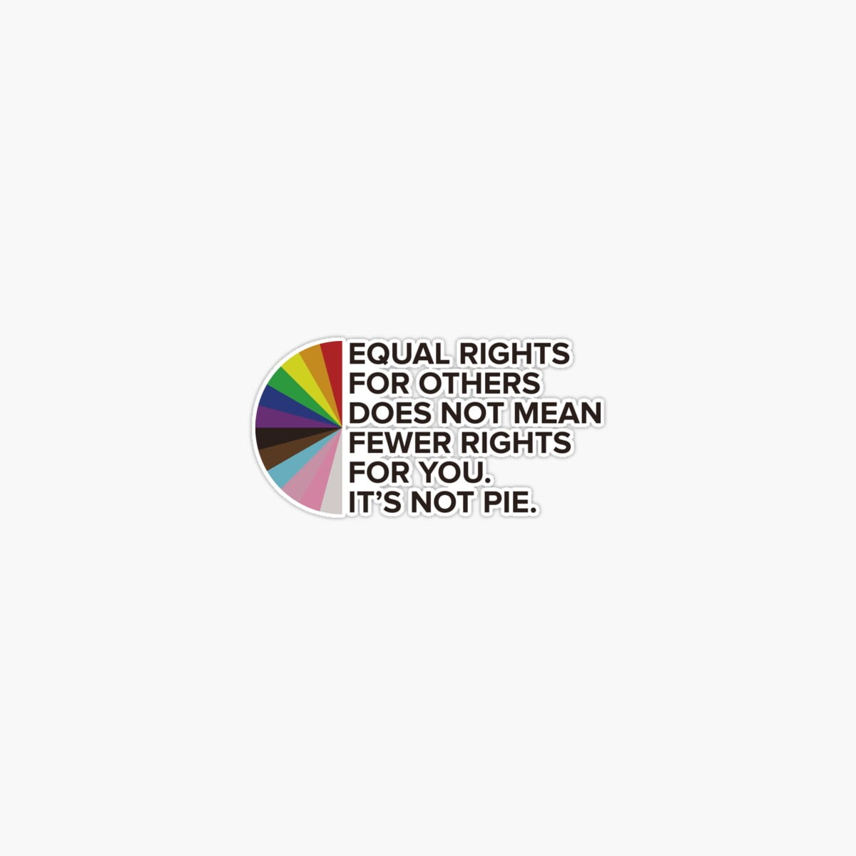 Onim Equal Rights Lgbtqia+ Pride Awareness Inclusivity Ally Sticker ...