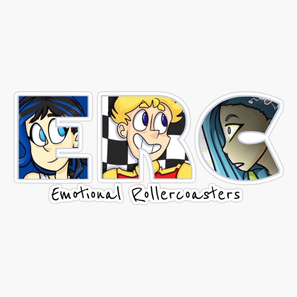 Onim Erc Character Logo (Mil, Dragster, Fury) Sticker, Phone Decal ...