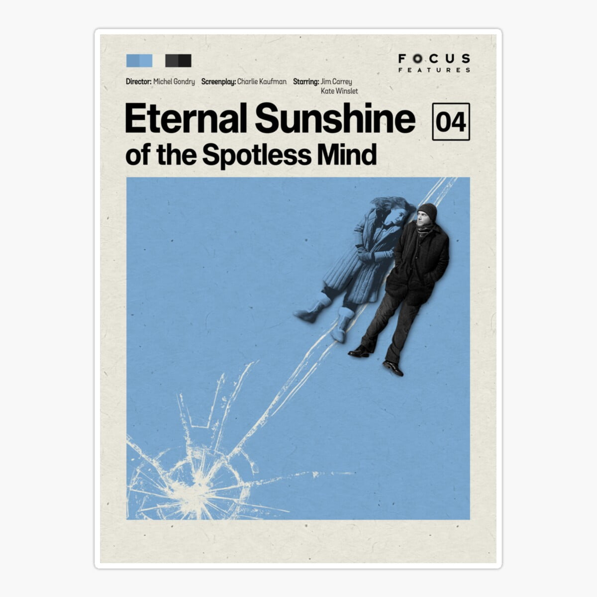 Onim Eternal Sunshine Of The Spotless Mind Minimalist Sticker Sticker ...