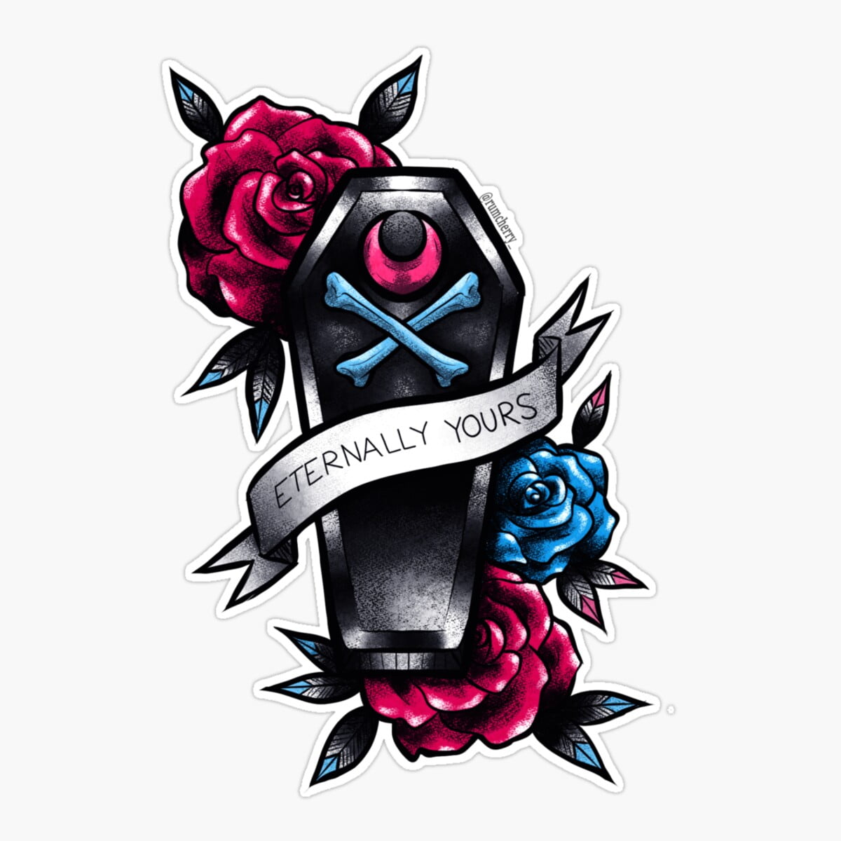 Onim Eternally Yours Sticker, Phone Decal Water Bottle Stickers Car ...