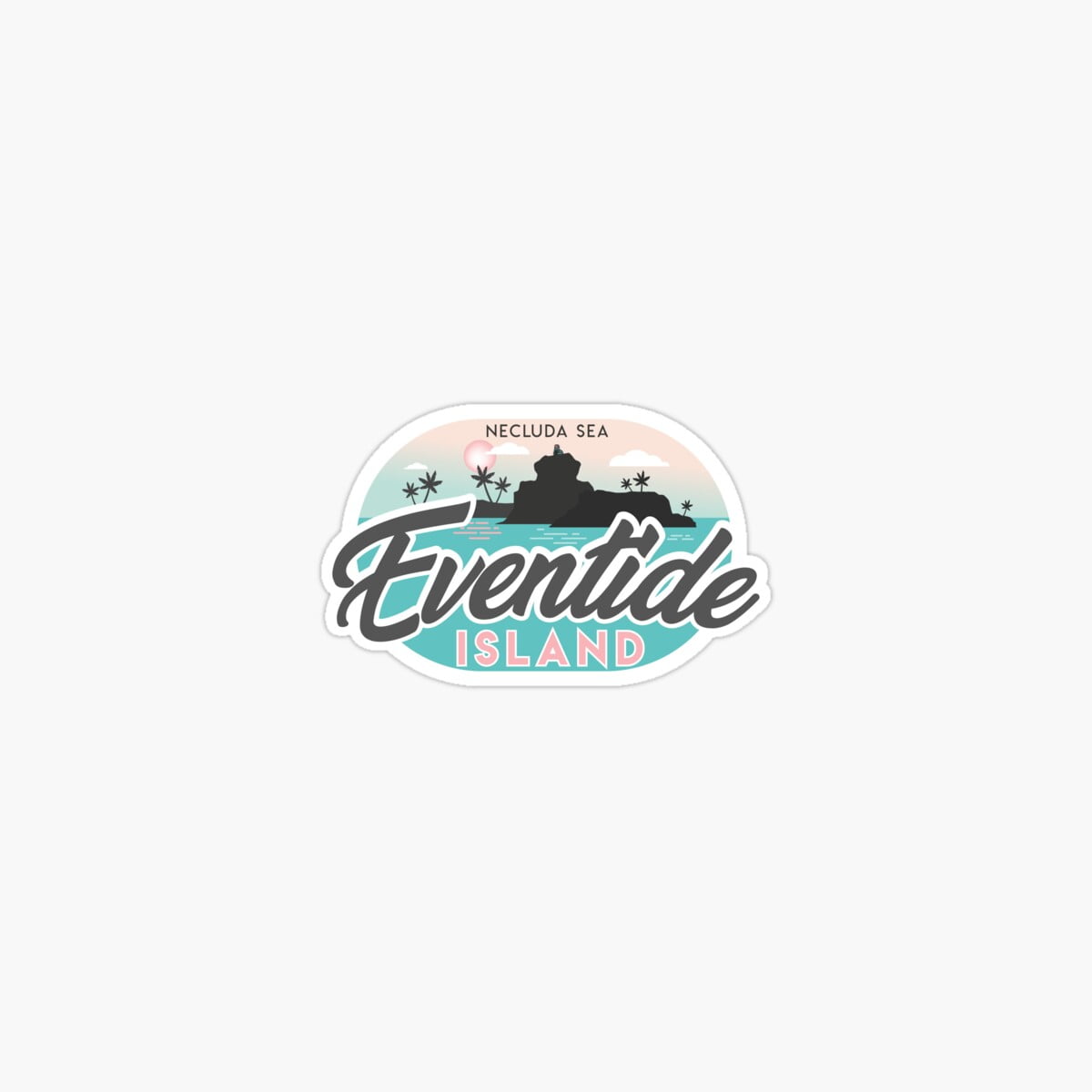 Onim Eventide Island Sticker, Phone Decal Water Bottle Stickers Car ...