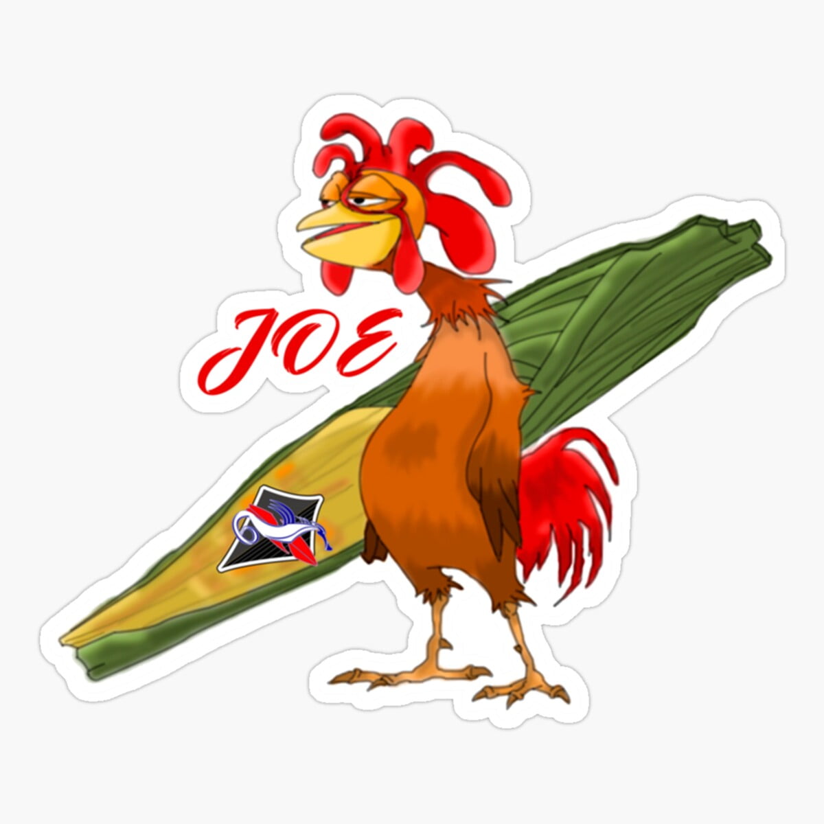Onim Chicken Joe Sticker, Phone Decal Water Bottle Stickers Car Decals ...