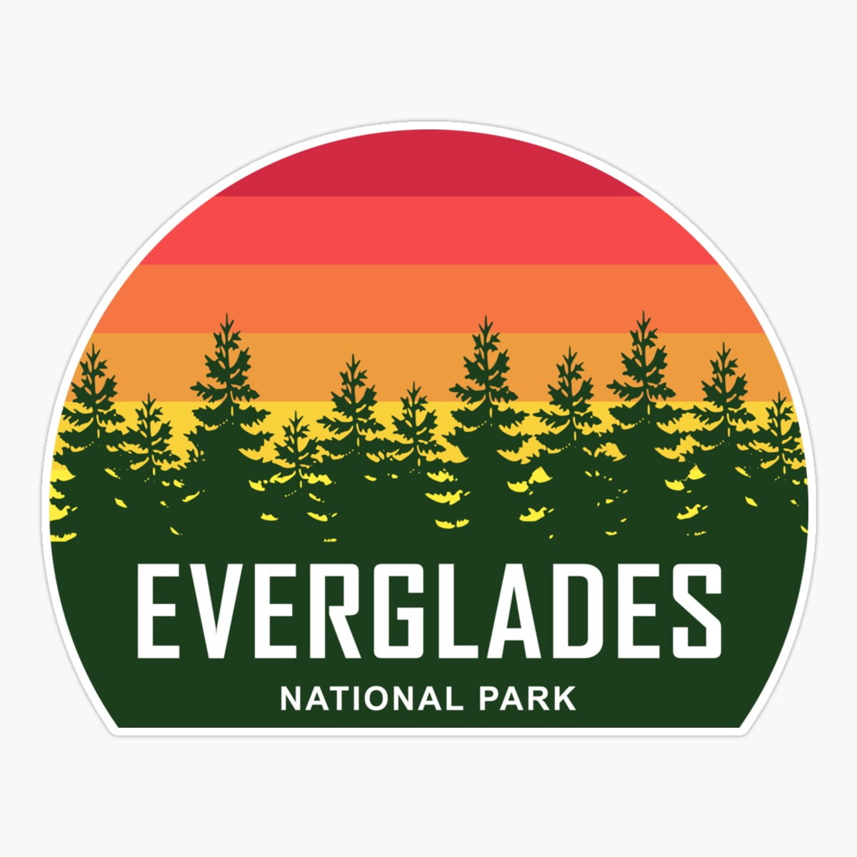 Onim Everglades National Park Sticker, Phone Decal Water Bottle ...