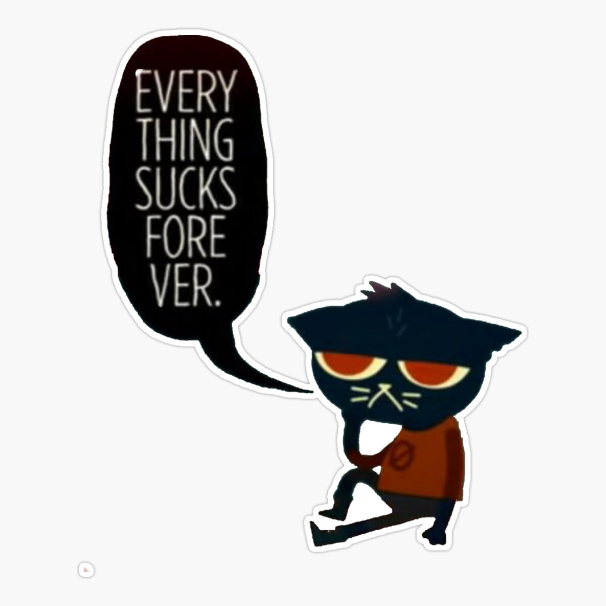 Onim Everything Sucks Sticker, Phone Decal Water Bottle Stickers Car ...