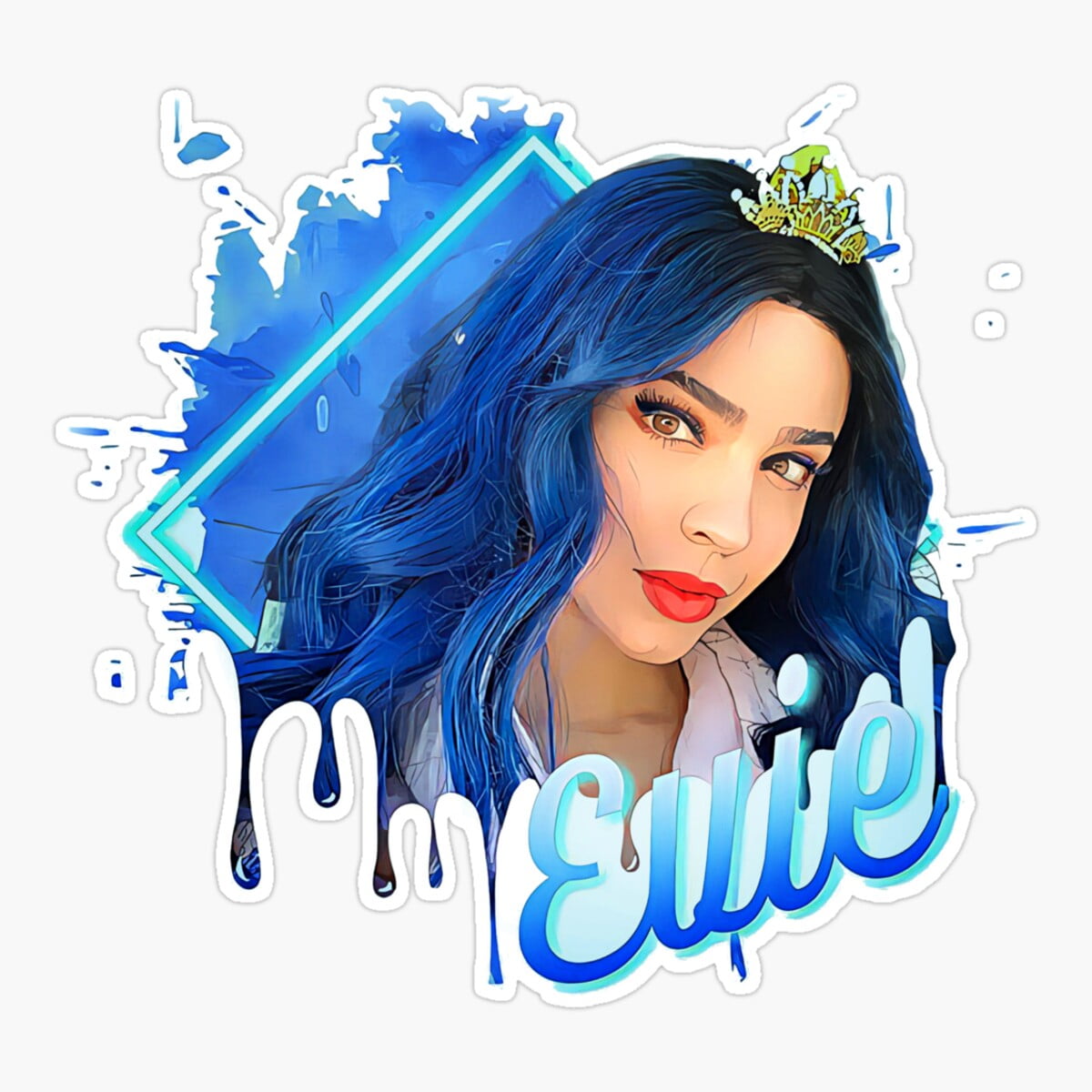 Onim Evie Queen - Descendants 3 Sticker, Phone Decal Water Bottle ...