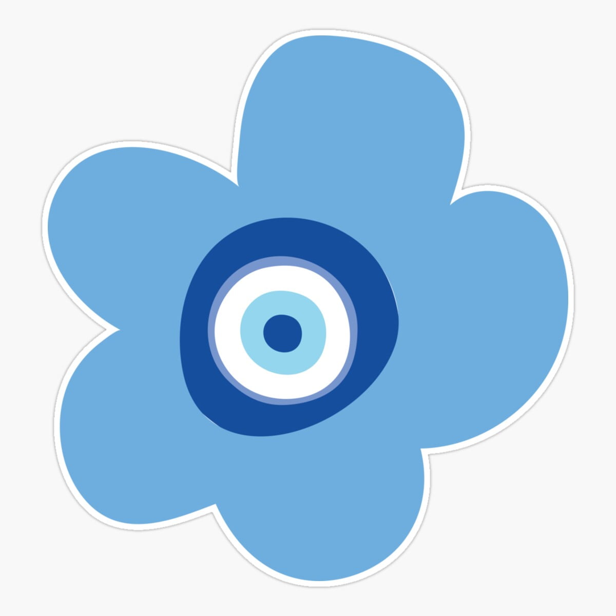 Onim Evil Eye Poppy Sticker, Phone Decal Water Bottle Stickers Car ...