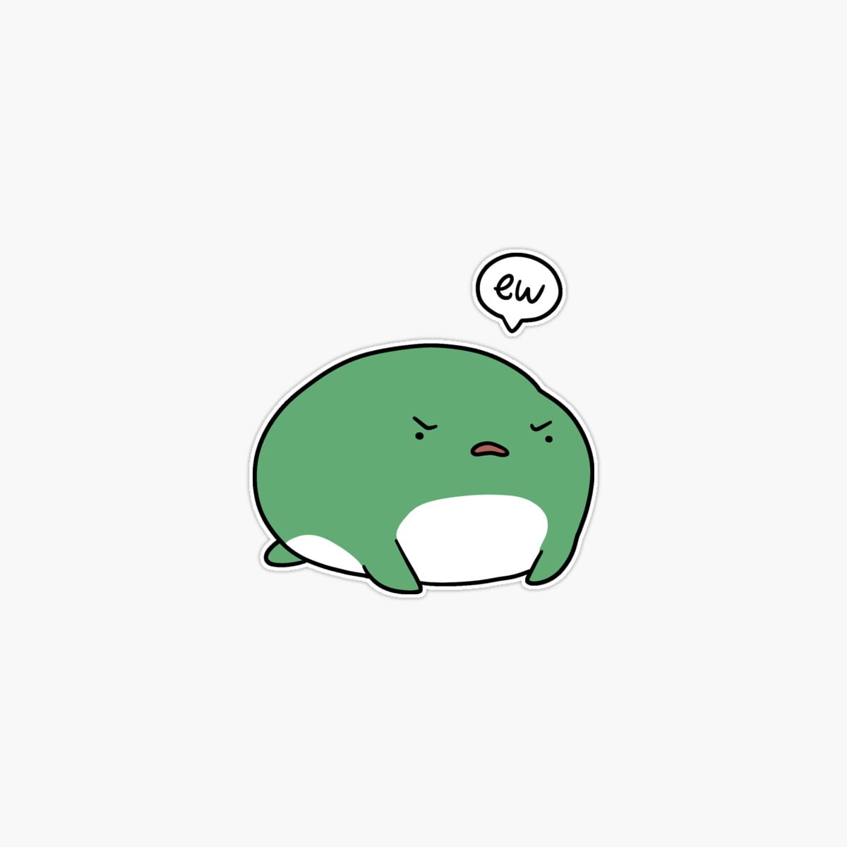 Onim Ew Frog Sticker - Walmart.com