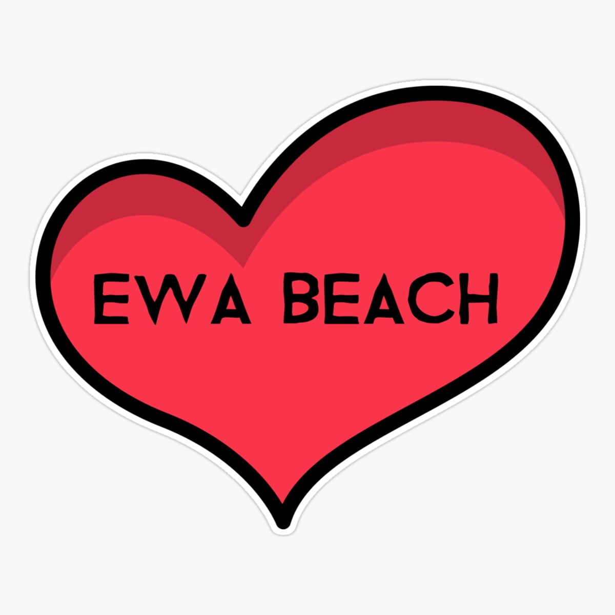 Onim Ewa Beach Hawaii, Cities In Hawaii, Hawai Beaches Sticker, Phone Decal Water Bottle ...