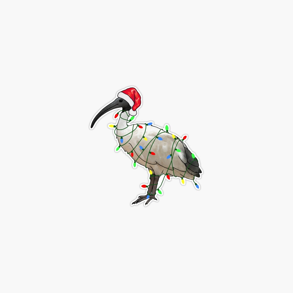 Onim Extra Festive Bin Chicken Sticker, Phone Decal Water Bottle ...