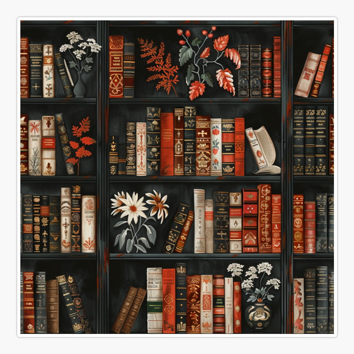 Onim Faded Fables Dark Academia Sticker, Phone Decal Water Bottle ...