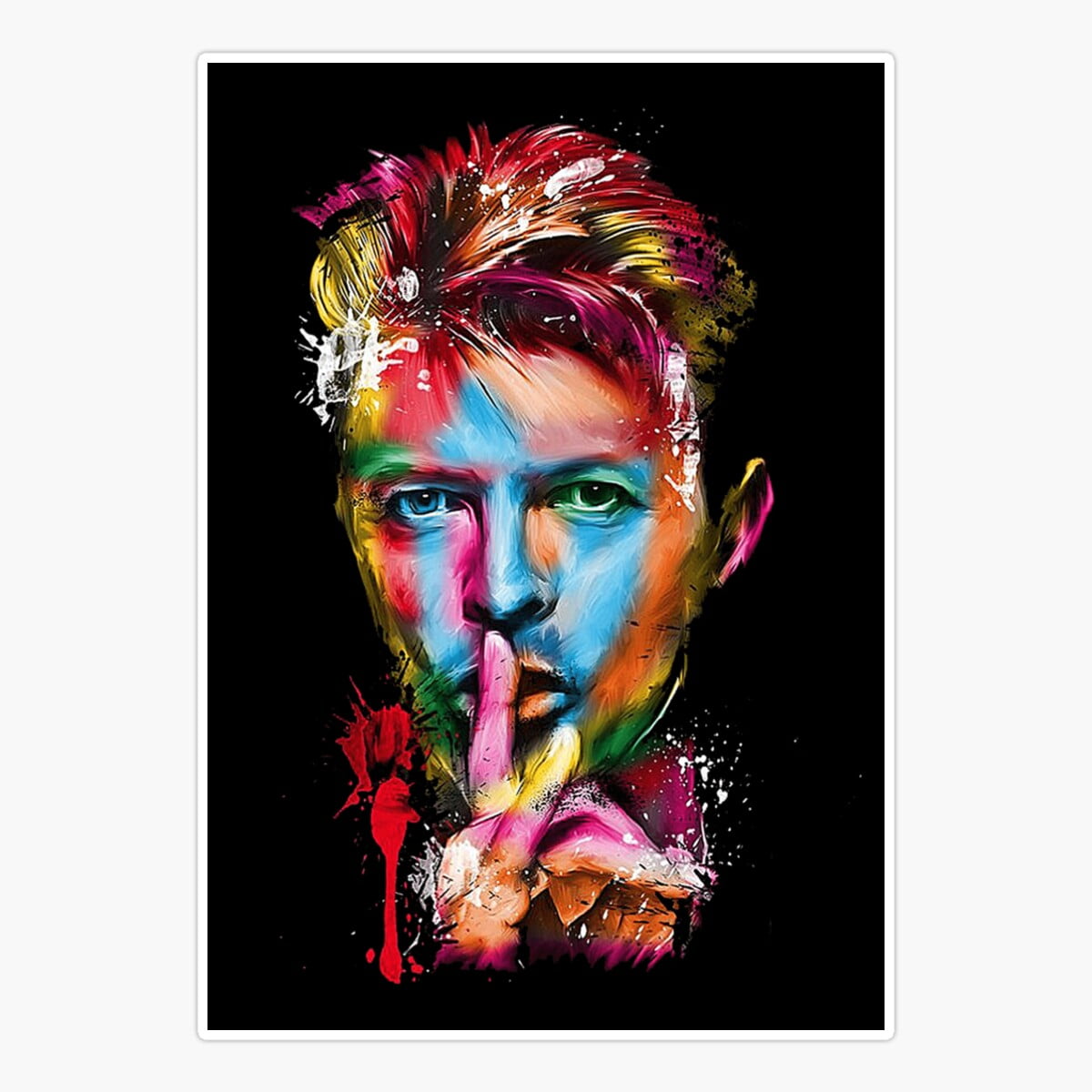 Onim Fadsft>>David Bowie, Bowie, David Bowie Sticker, Phone Decal Water ...