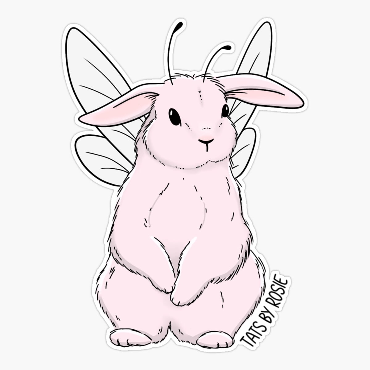 Onim Fairy Bunny - Pink- With Logo Sticker, Phone Decal Water Bottle ...