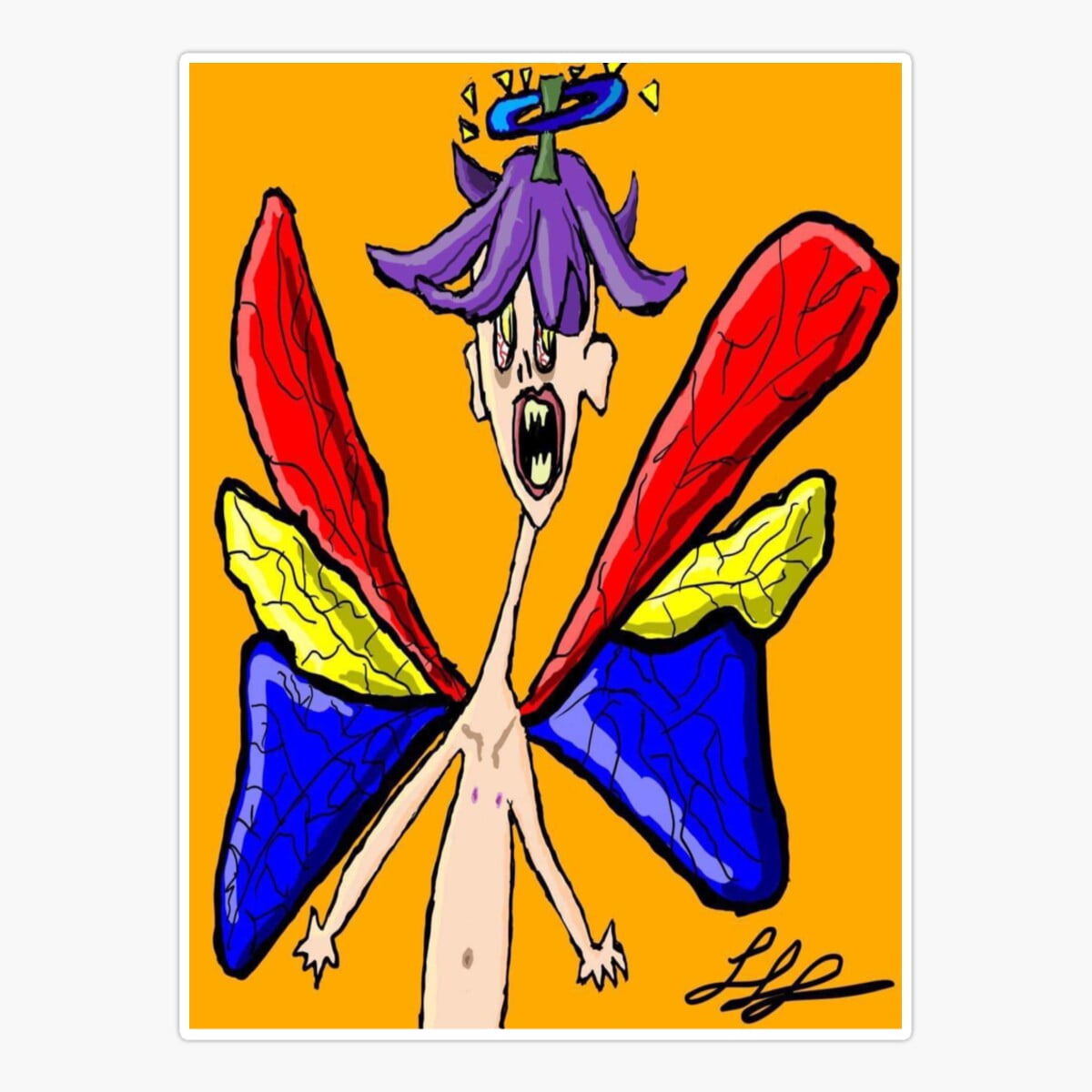 Onim Fairy Monster Sticker, Phone Decal Water Bottle Stickers Car ...